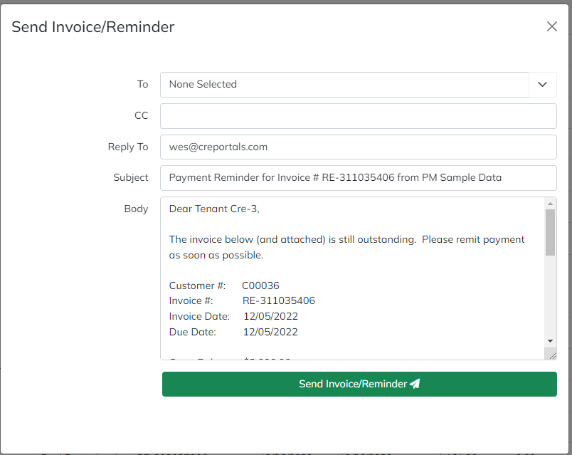 CoreTechSolutions Sage 300 CRE Property Management Portal